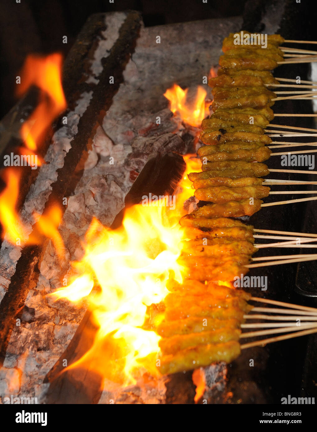 Cooking Satay High Resolution Stock Photography and Images - Alamy