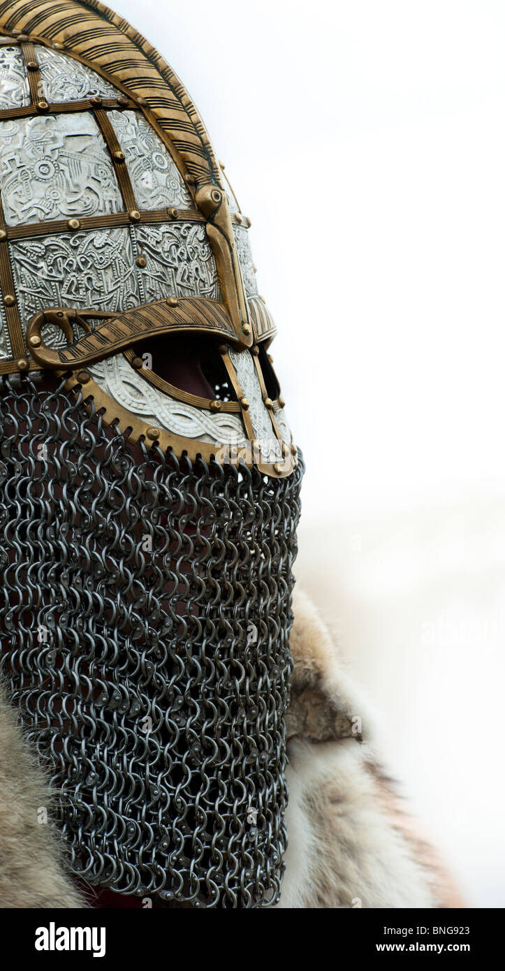 Anglo saxon replica helmet hi-res stock photography and images - Alamy