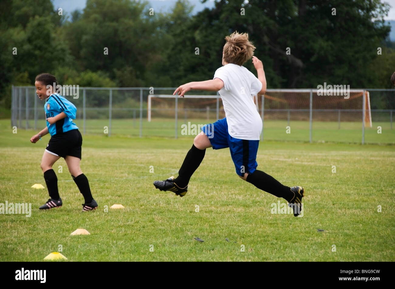 Supervised children hi-res stock photography and images - Alamy