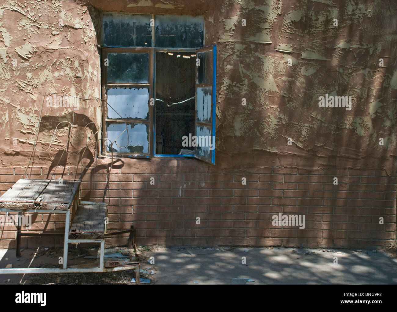 Junk left outside an abandoned building surprisingly provides a ...
