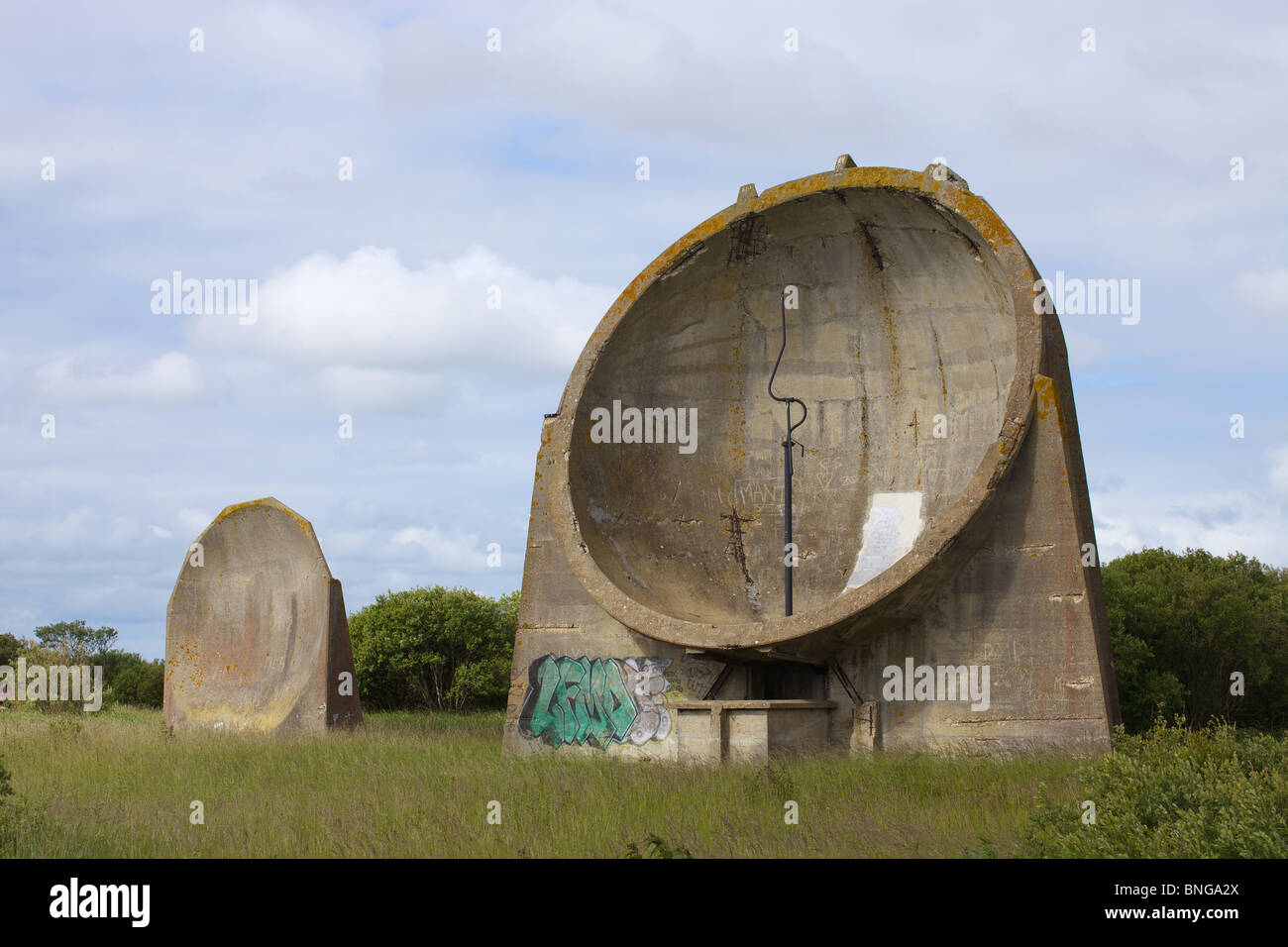 Sound mirror listening ears hi-res stock photography and images - Alamy