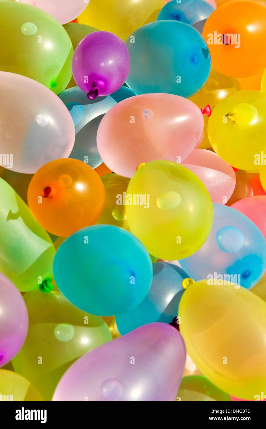 Coloured water filled balloons hi-res stock photography and images - Alamy