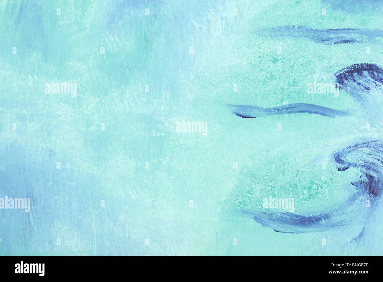 Artistic oil painting in light blue colors Stock Photo - Alamy