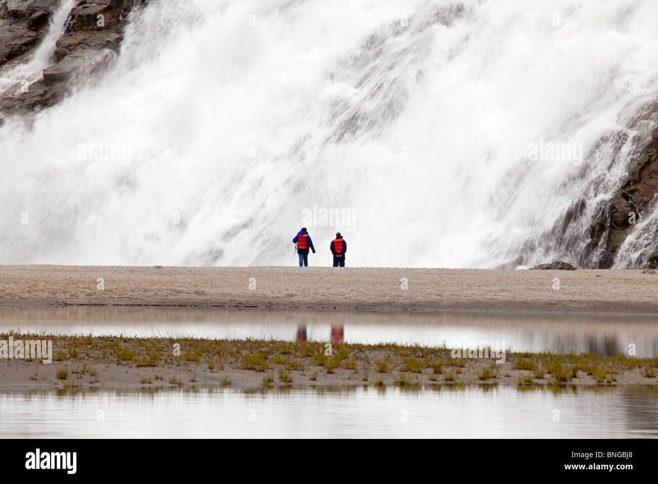 USA; Alaska; Juneau; Mendenhall Glacier; Nugget Falls Stock Photo - Alamy