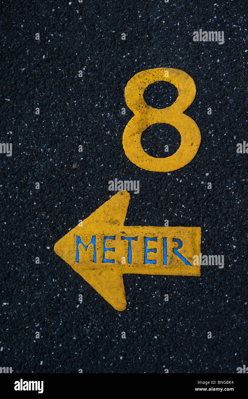 painted road sign 8 Stock Photo - Alamy