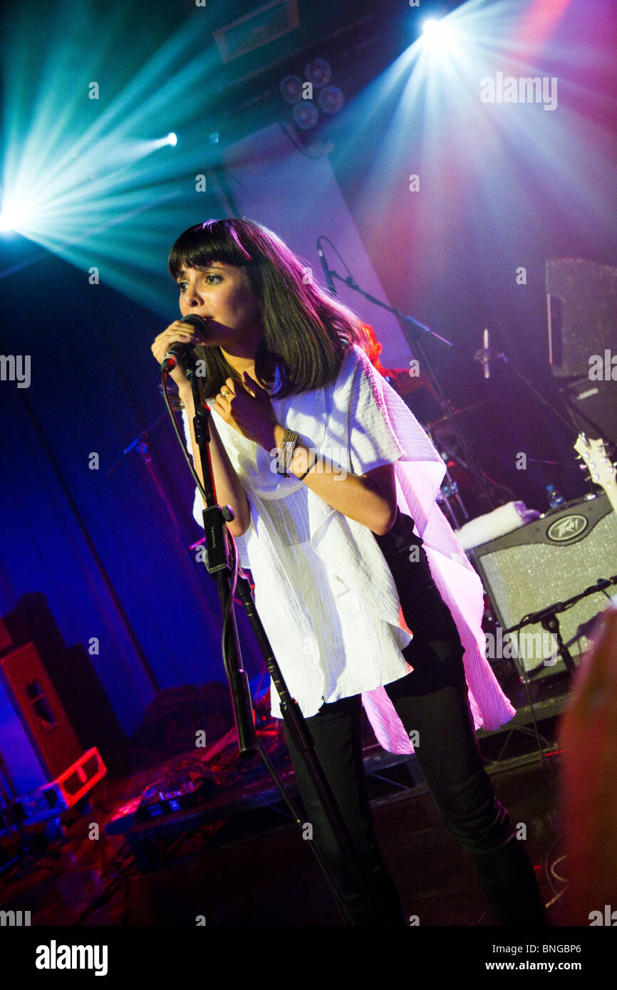 Alejandra Deheza, of School of Seven Bells, performing live at The ...