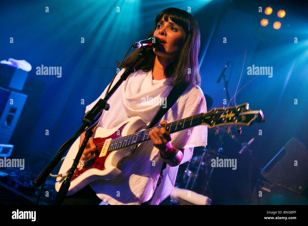 Alejandra Deheza, of School of Seven Bells, performing live at The ...