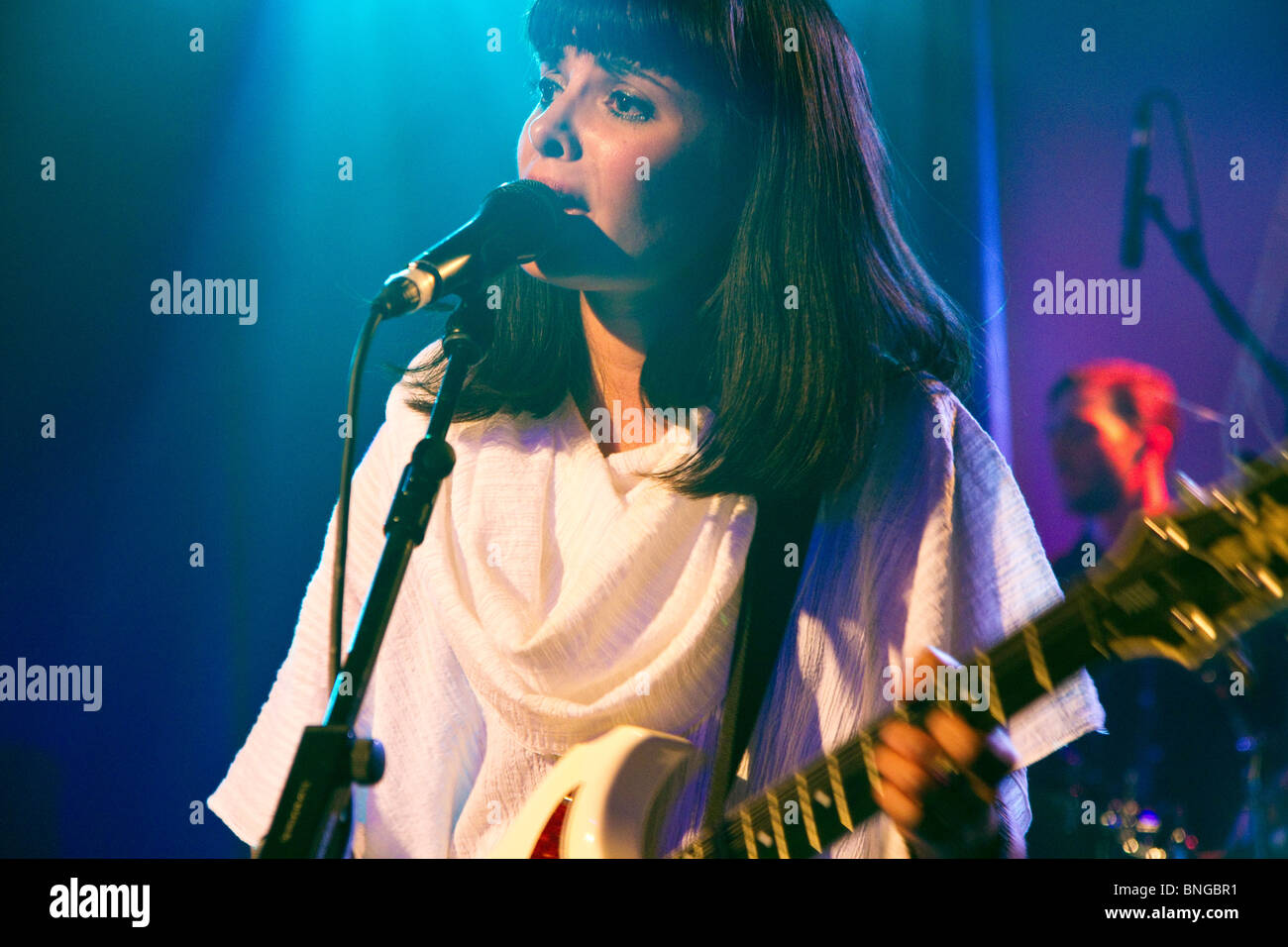 Alejandra Deheza, of School of Seven Bells, performing live at The ...