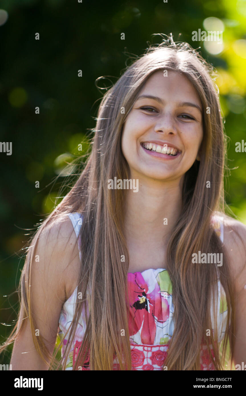 13 year old girl portrait, Kauai, Hawaii Stock Photo - Alamy