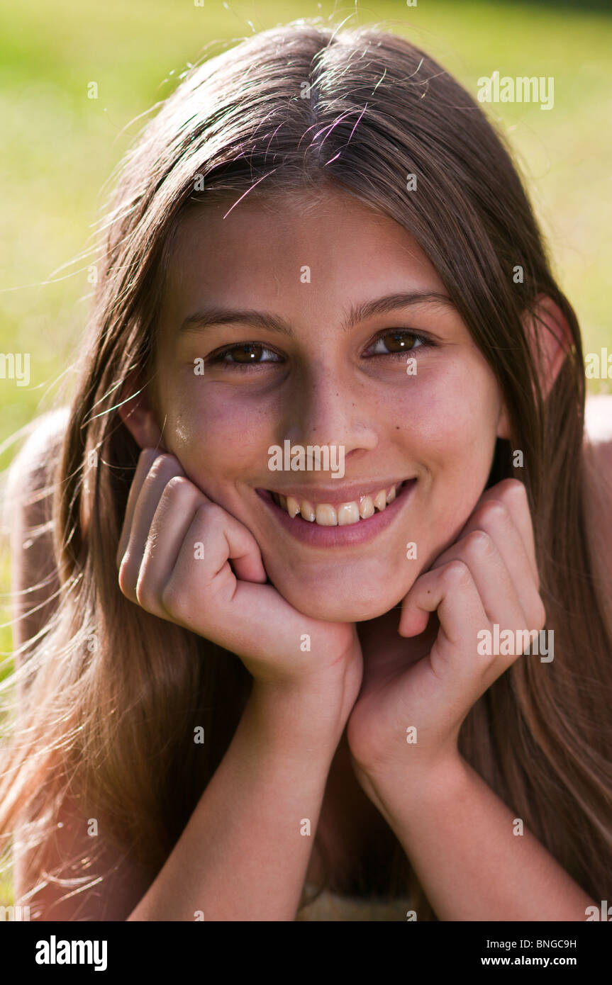 13 year old girl portrait, Kauai, Hawaii Stock Photo - Alamy