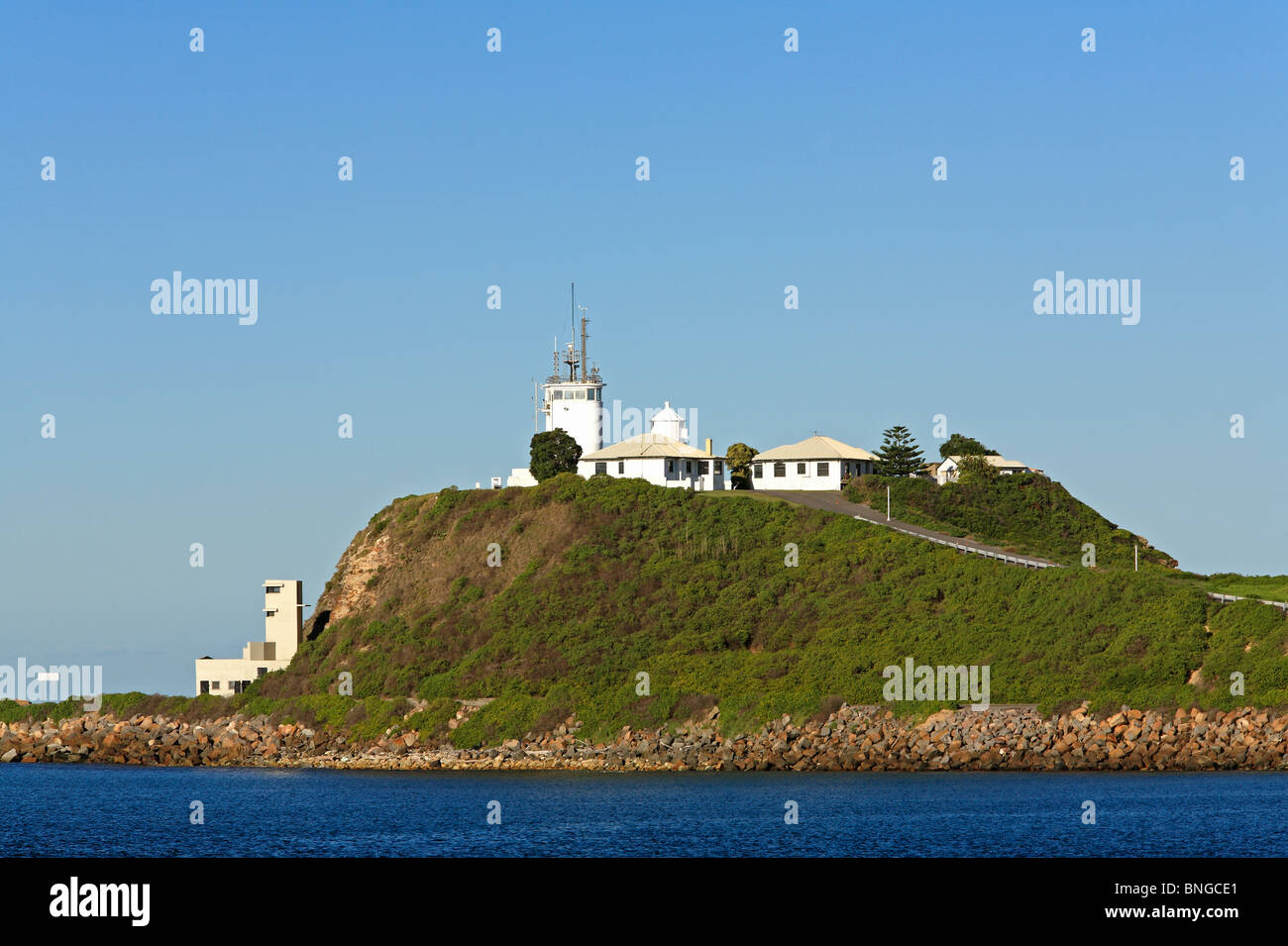 Nobbys head lighthouse hi-res stock photography and images - Alamy