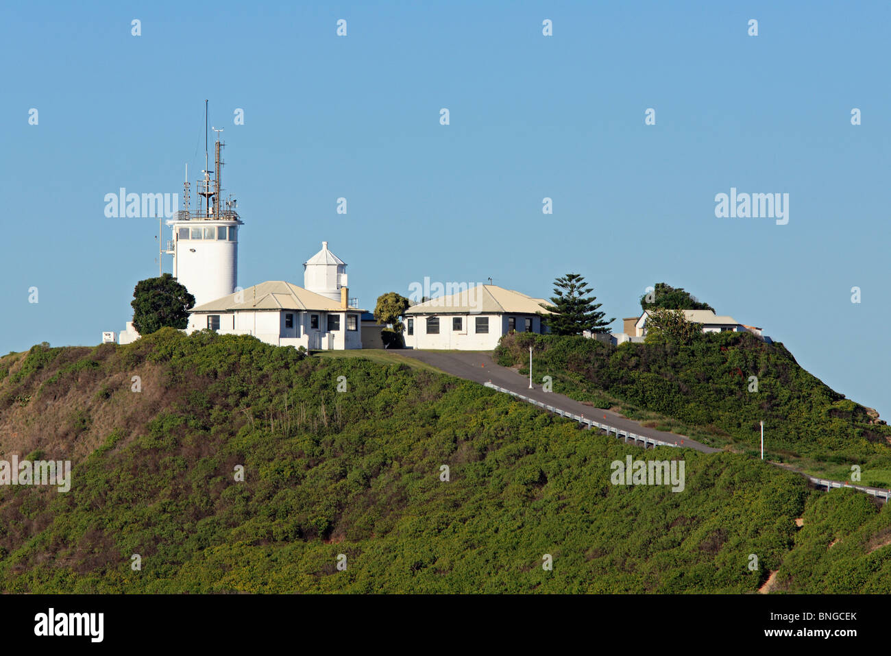 Nobbys head lighthouse hi-res stock photography and images - Alamy