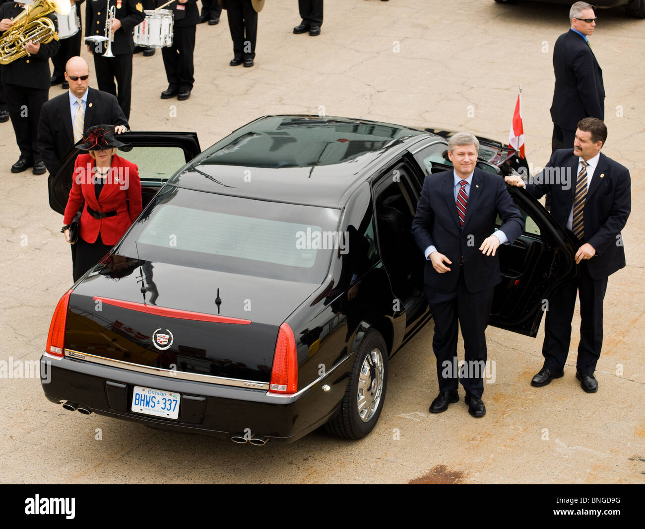 With prime minister stephen harper and his wife laureen hi-res stock ...