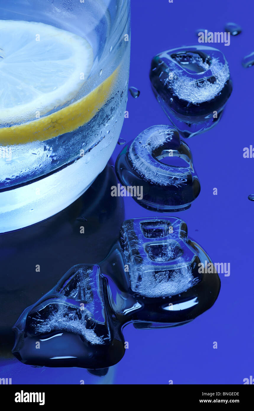 Alphabet "ice cubes Stock Photo - Alamy