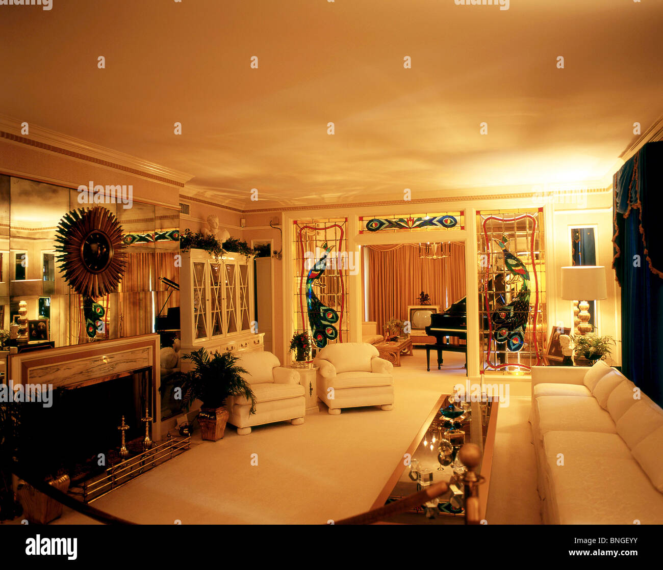 The Living Room, Graceland Mansion, Elvis Presley Boulevard, Whitehaven ... The Living Room, Graceland Mansion, Elvis Presley Boulevard, Whitehaven ...