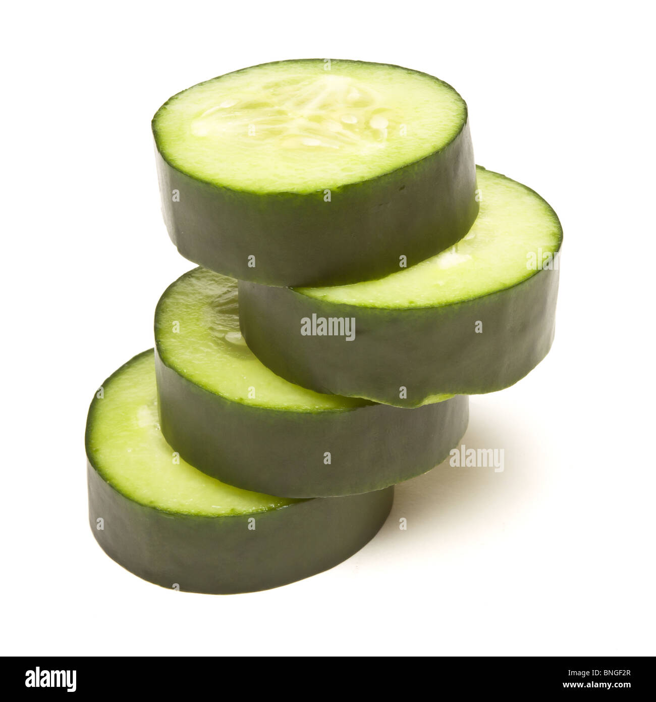 Abstract Cucumber tower from low perspective Stock Photo - Alamy