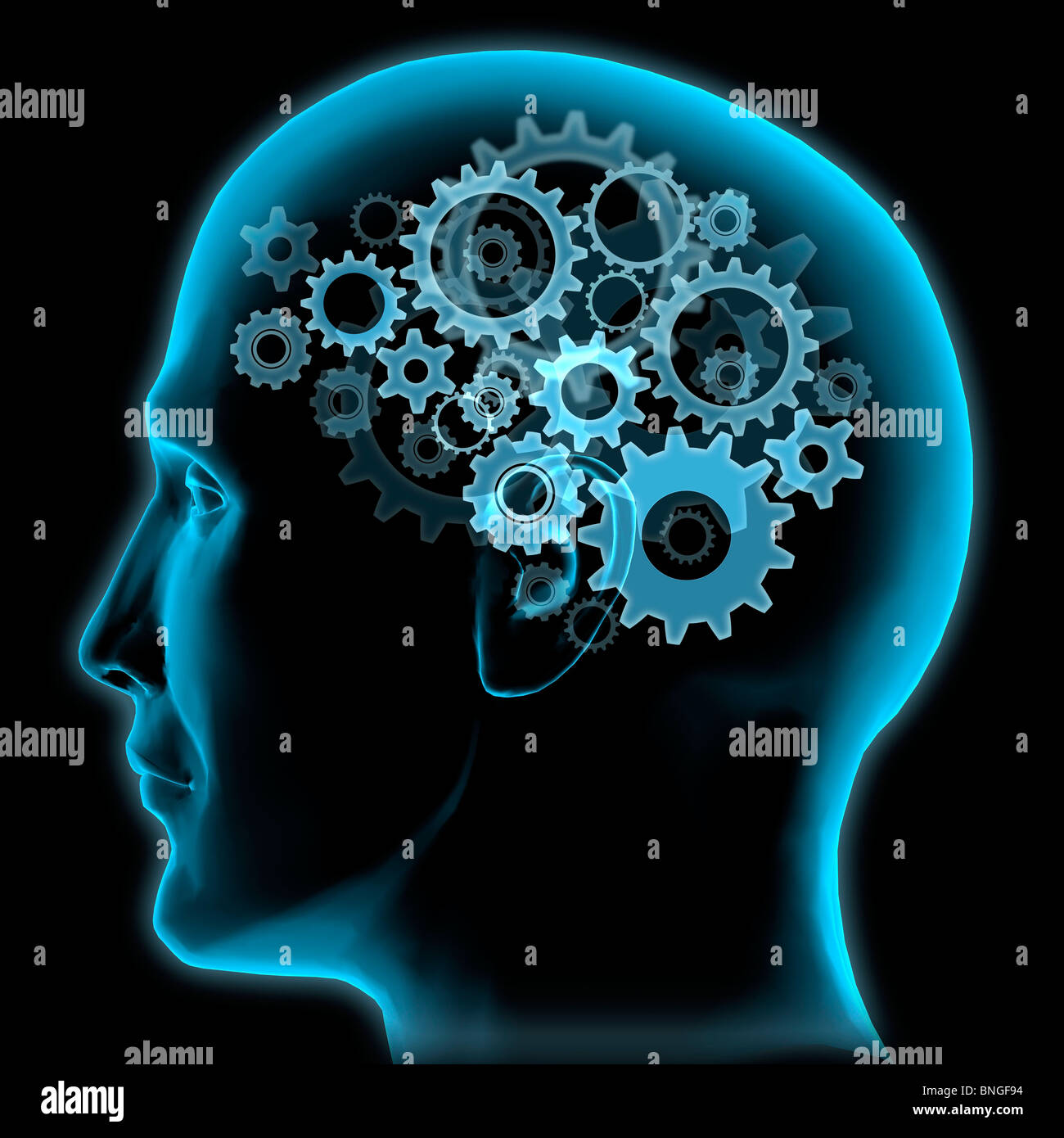 Man gear computer generated 3d hi-res stock photography and images - Alamy