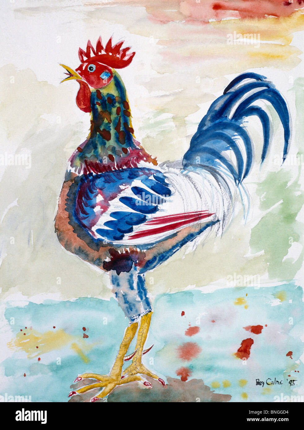 Cockerel painting hi-res stock photography and images - Alamy