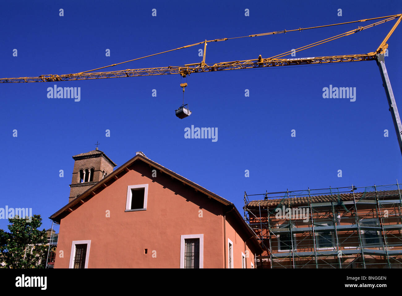 italy, rome, restoration of a building Stock Photo - Alamy