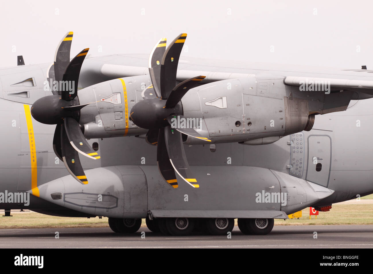 Airbus A400M military transporter aircraft with Europrop TP400 ...