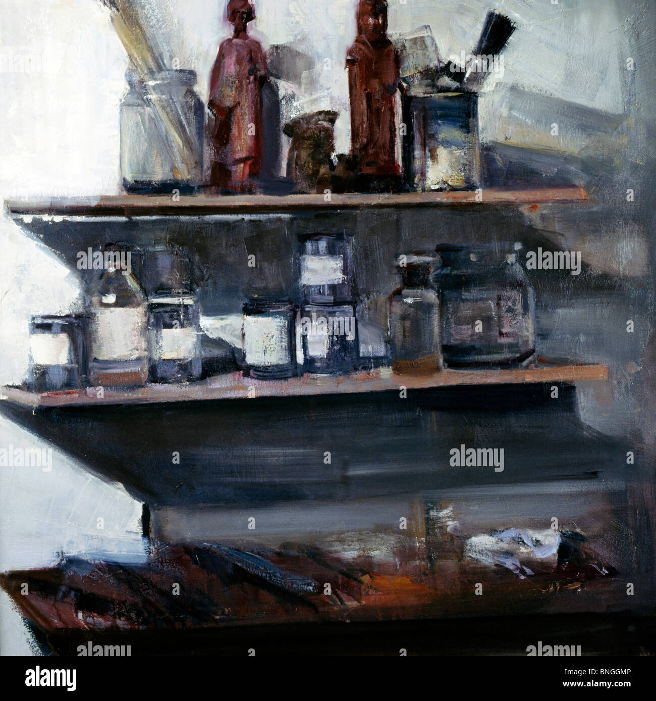 Sala de Espera by Jose Alberto Marchi, acrylic on canvas, 1995, born in ...
