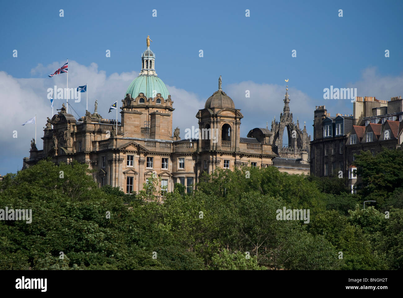 The Bank of Scotland Headquarters building on The Mound in Edinburgh ...
