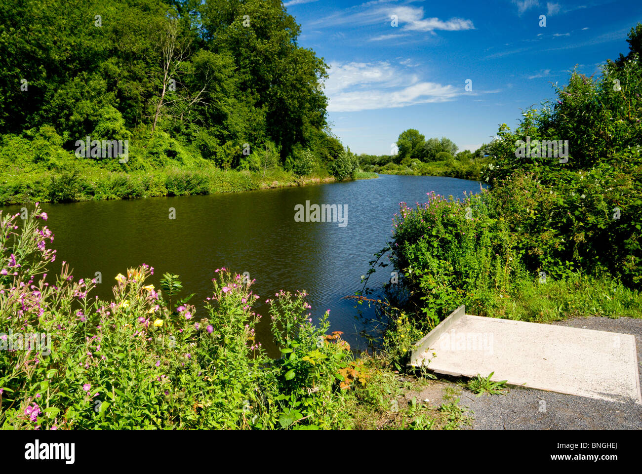 river ely besides ely trail footpath/cycle path cardiff south wales uk ...