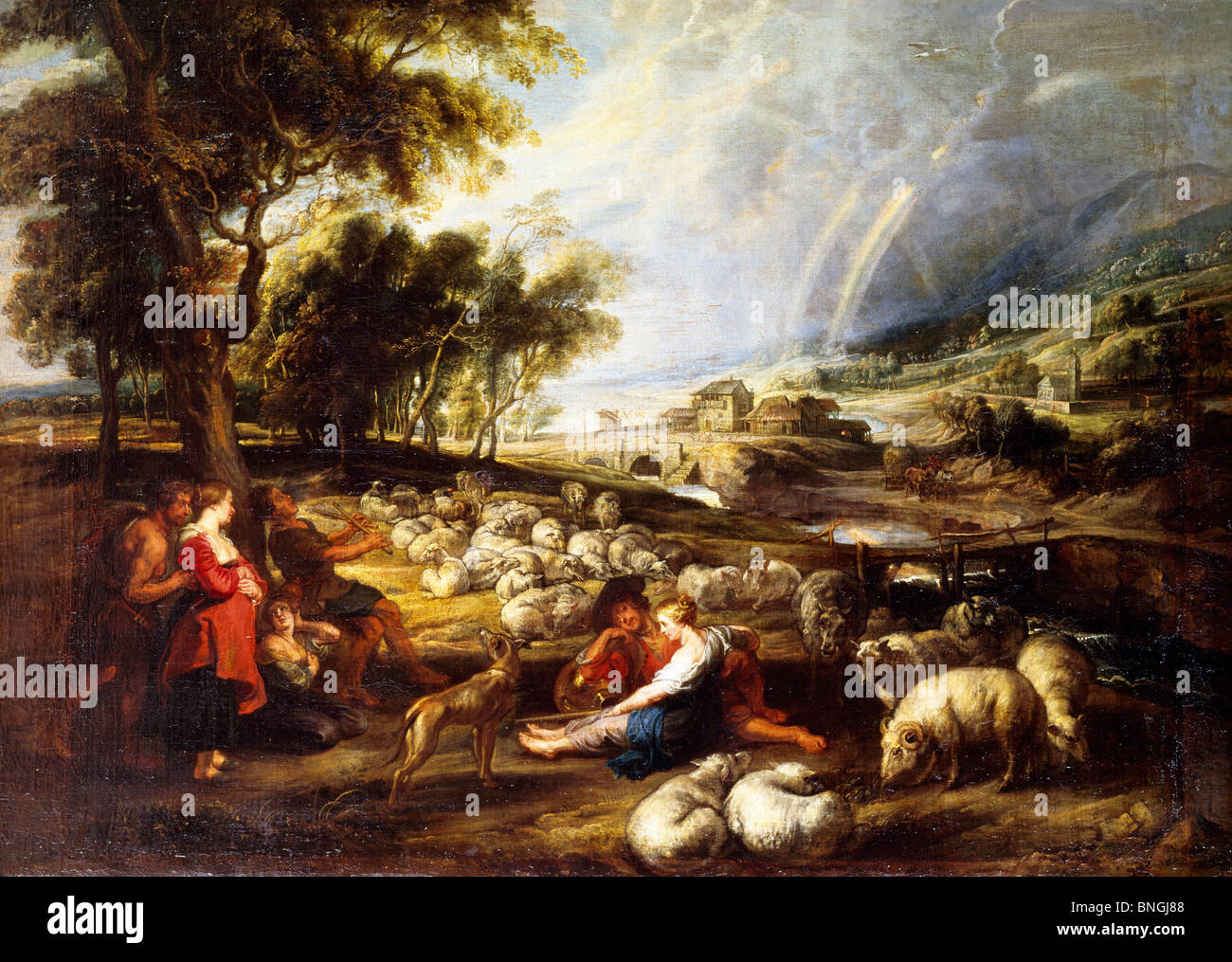 Landscape in a Rural Setting by Peter Paul Rubens, 17th Century, (1577 ...