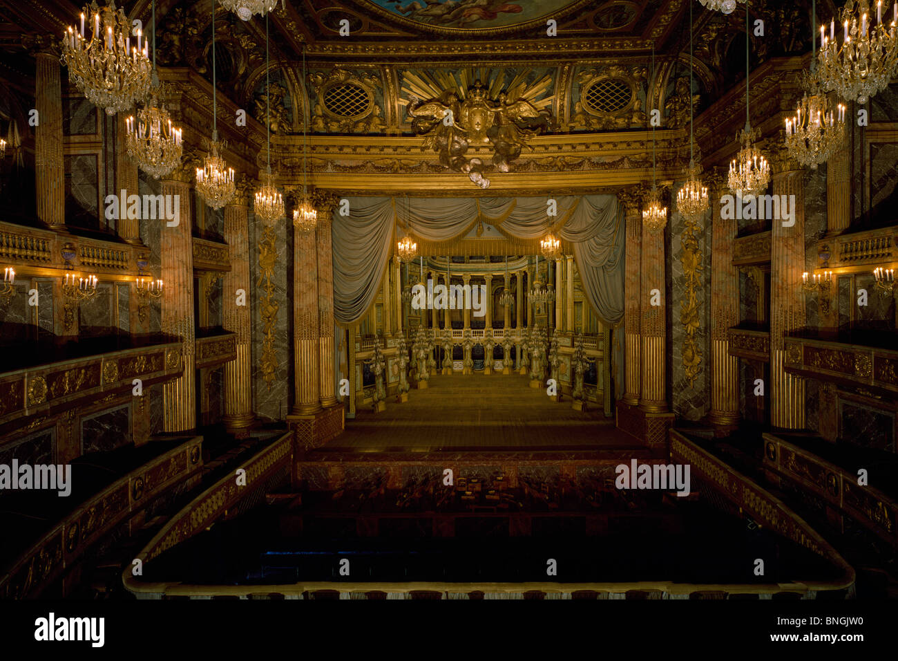 France, Ile-de-France, Versailles, Chateau de Versailles, Opera Room ...