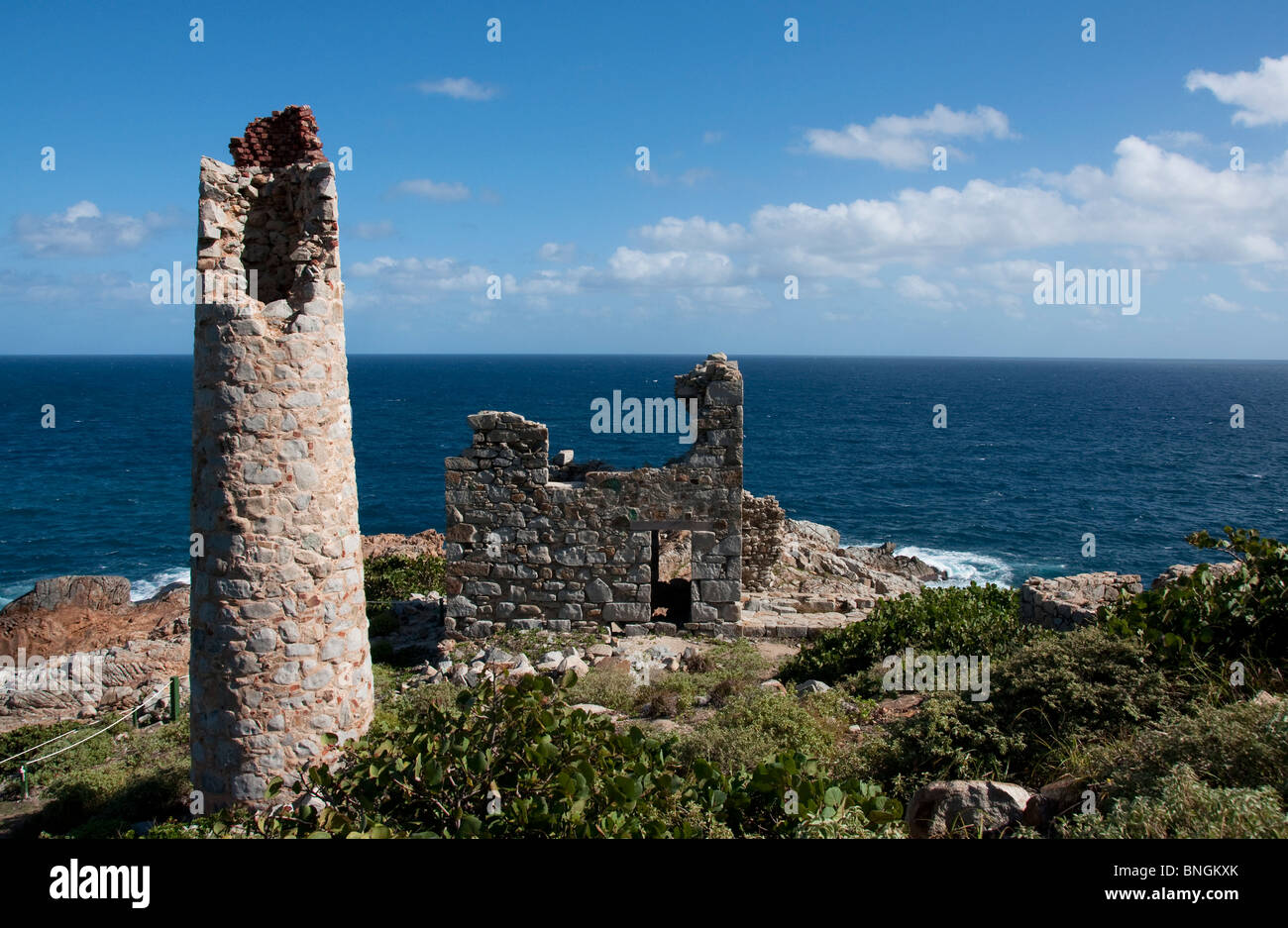 Copper Mine Ruins, Virgin Gorda, BVI Stock Photo - Alamy