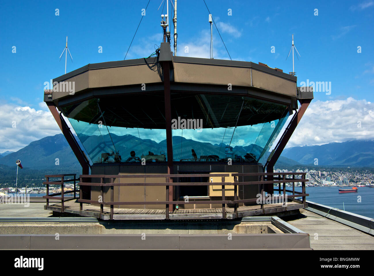 Controller in glass enclosed Vancouver Harbour Tower world's highest ...