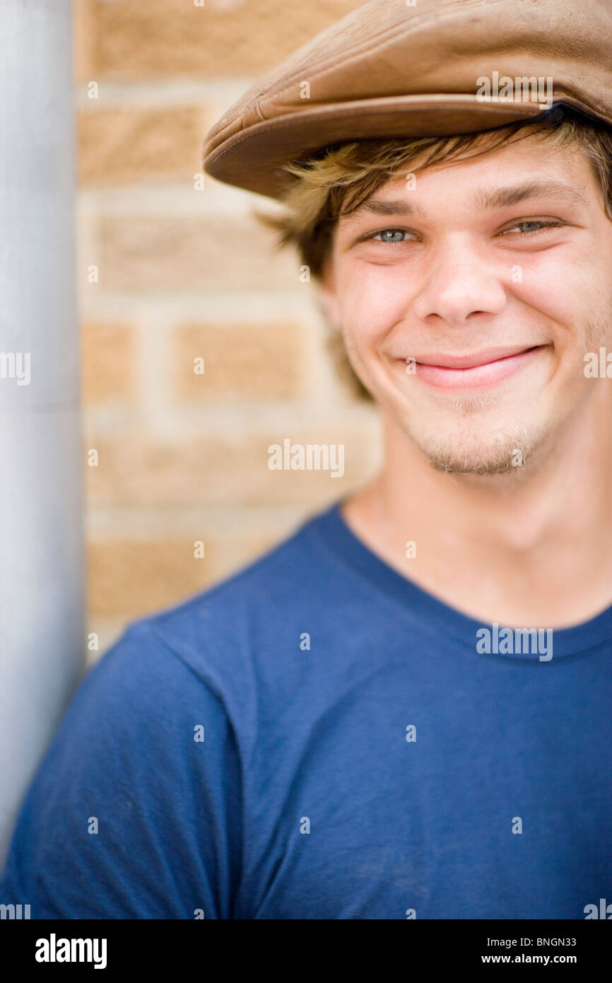 Portrait of a young man smiling, California, USA Stock Photo - Alamy