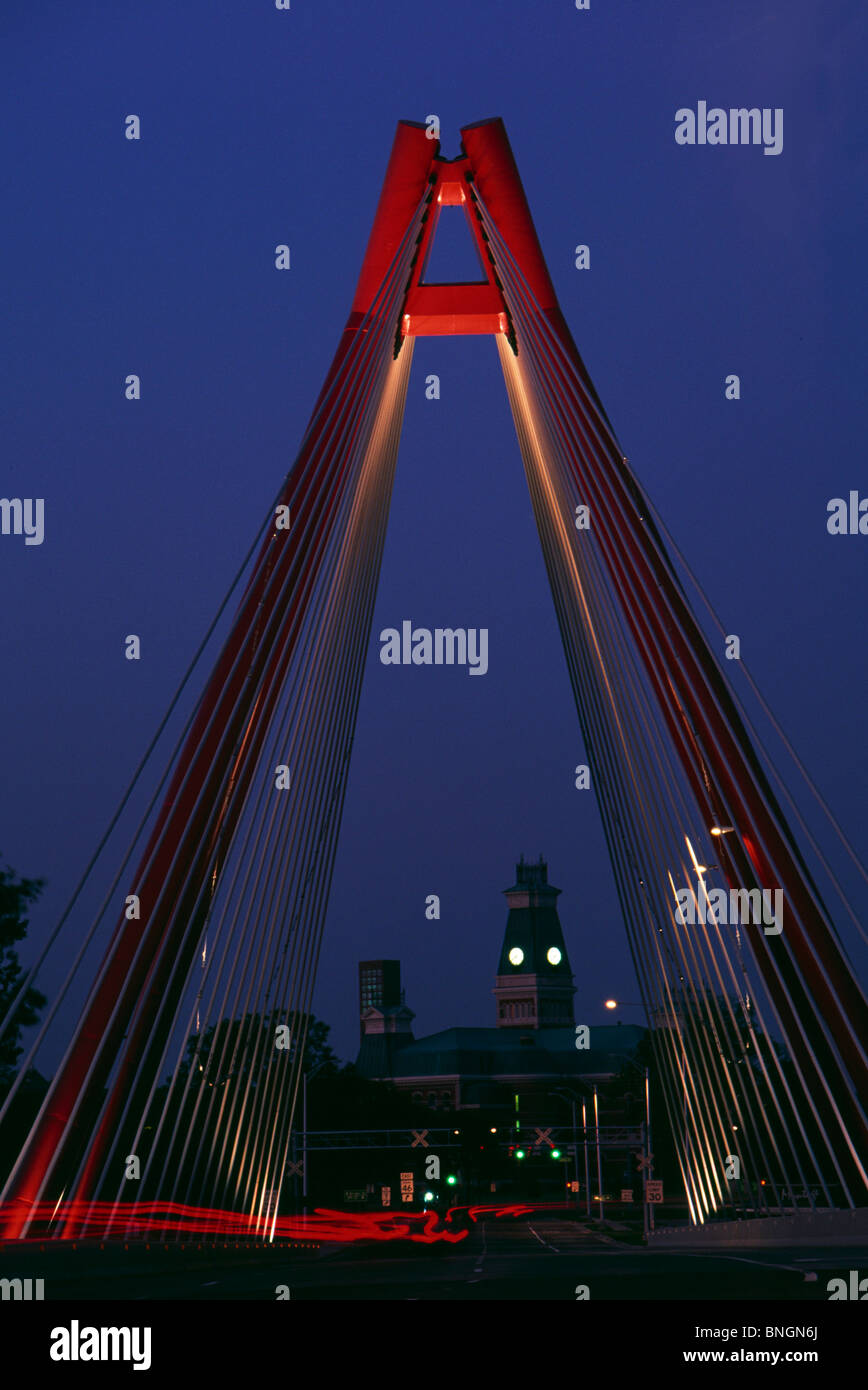 USA, Indiana, Columbus, Second Street Bridge Stock Photo - Alamy