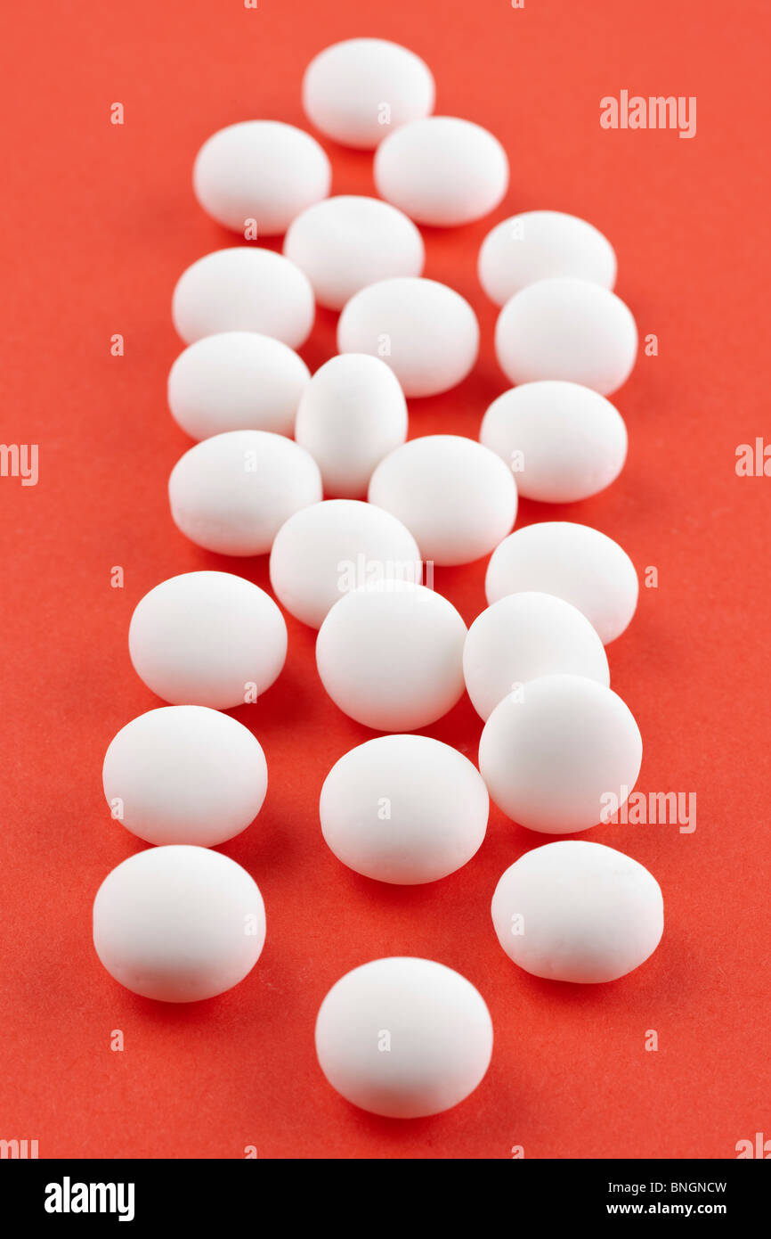 Pile of mint imperial sweets Stock Photo - Alamy