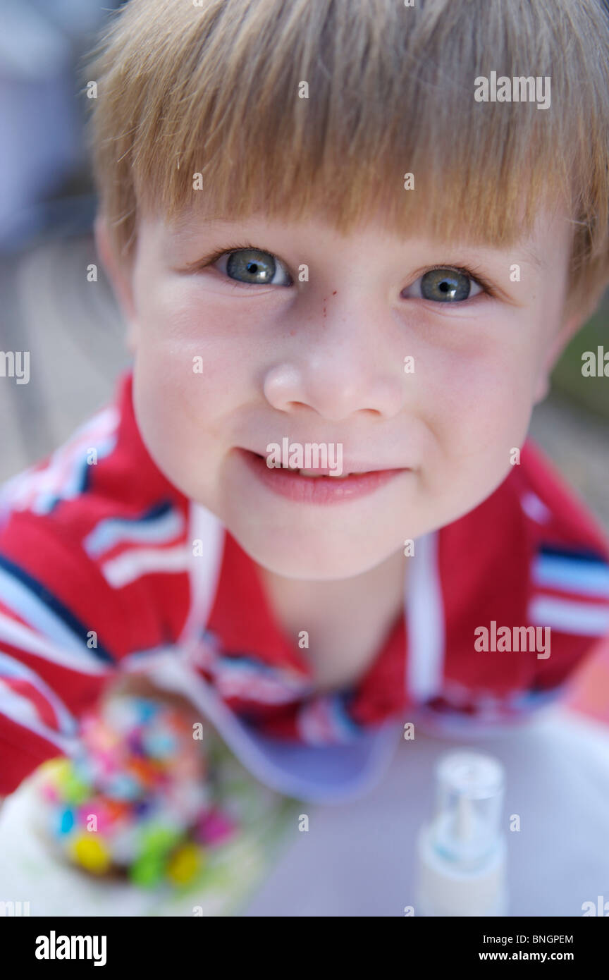 Boy having fun at party Stock Photo - Alamy