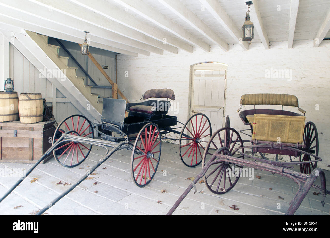 USA, Georgia, Stone Mountain Park, traditional carts Stock Photo - Alamy