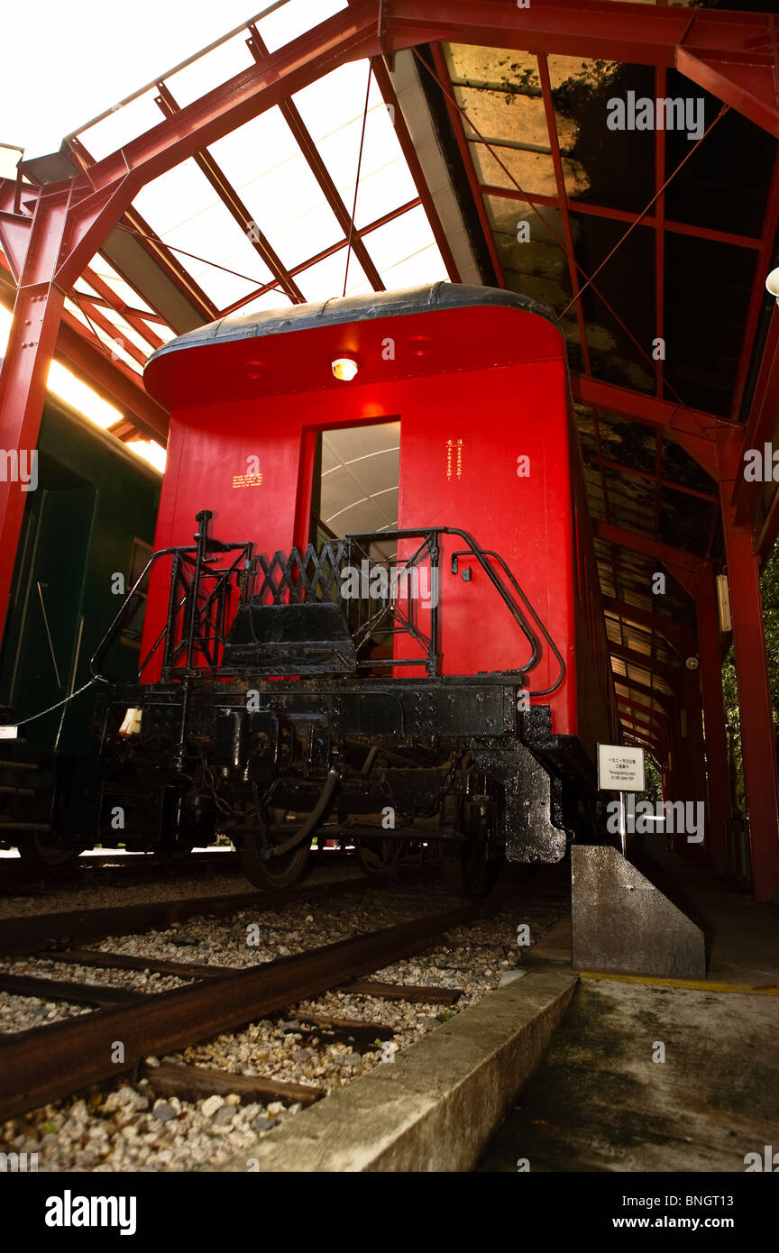 Old Train in Hong Kong Railway Museum, Tai Po, Hong Kong Stock Photo ...