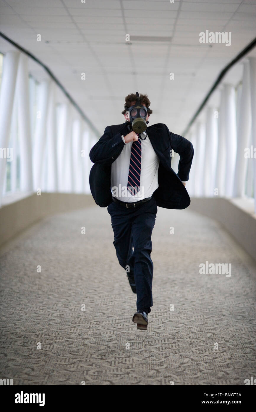 Man wearing gas mask business hi-res stock photography and images - Alamy