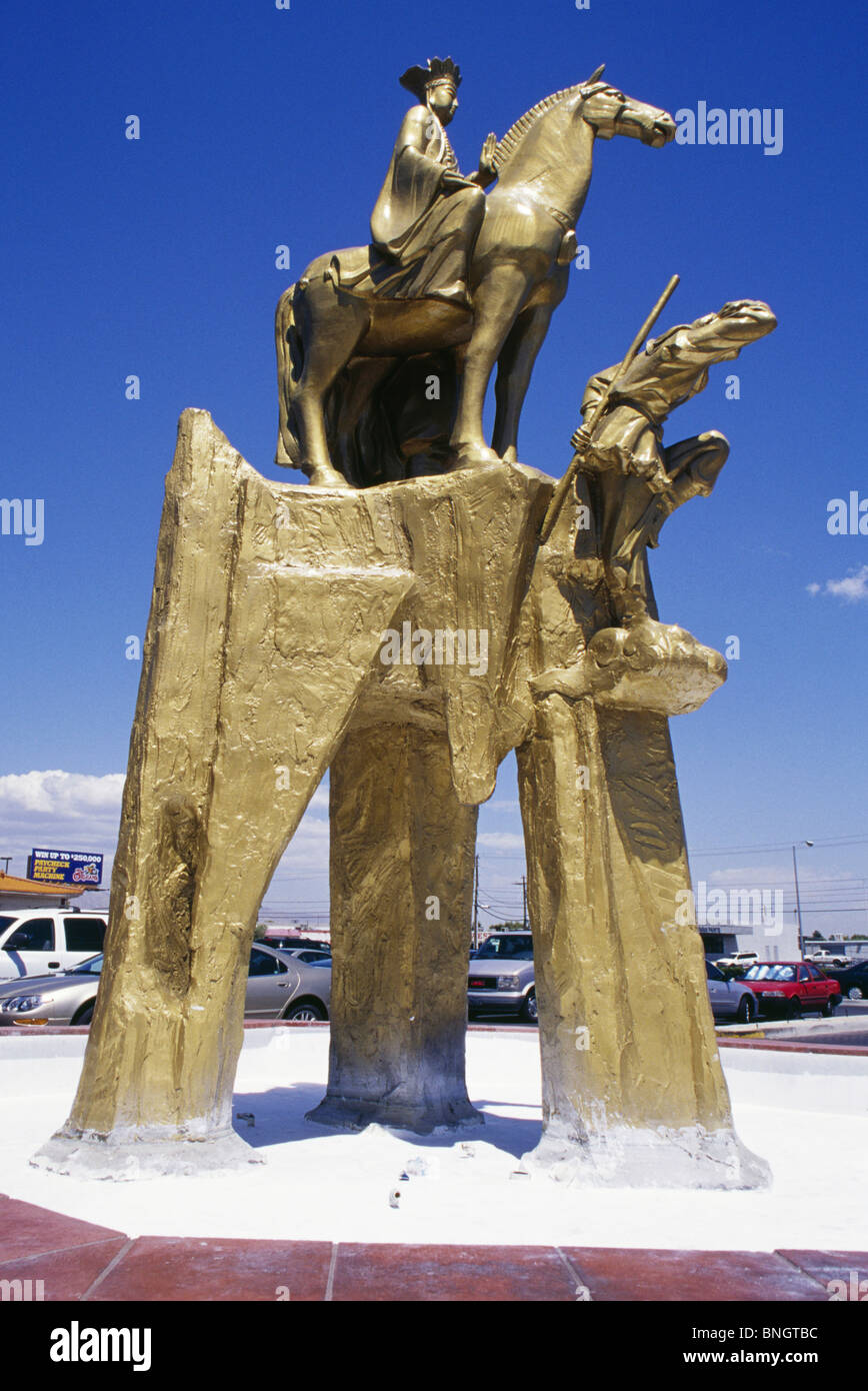 USA, Nevada, Las Vegas, statue in Chinatown Plaza Stock Photo - Alamy
