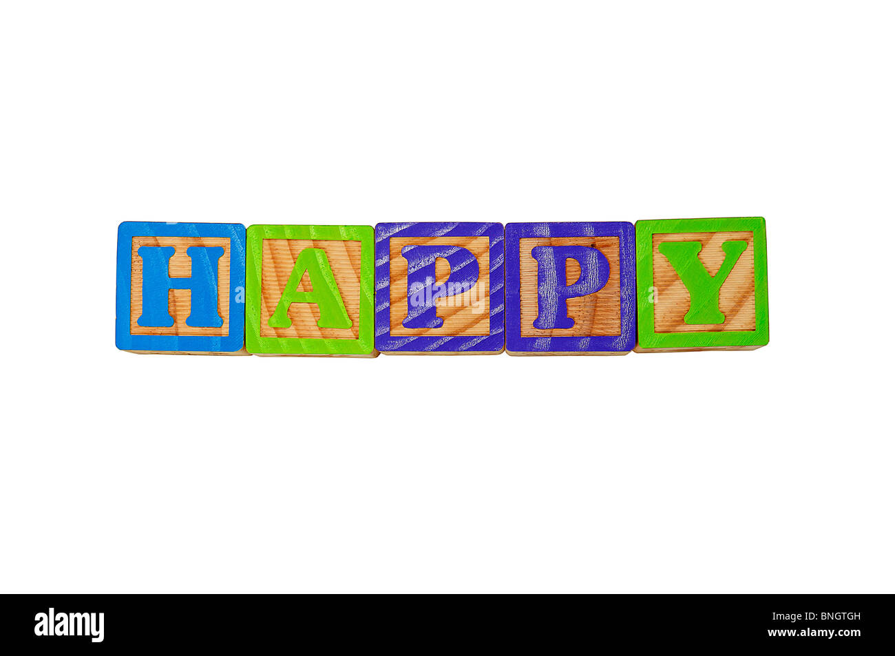 Colorful childrens blocks spelling word hi-res stock photography and ...