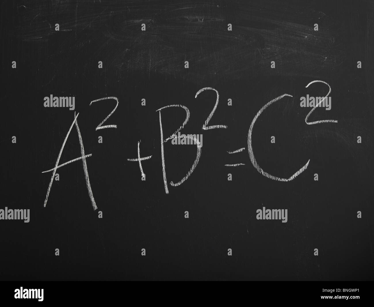 Math equation on a blackboard Stock Photo - Alamy