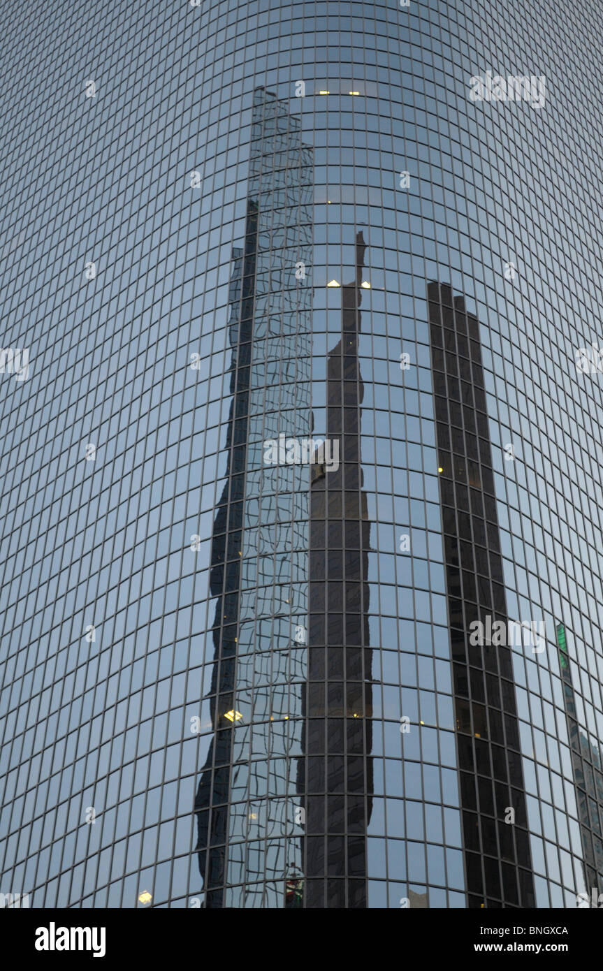 Low angle view of an office tower, Los Angeles, California, USA Stock ...