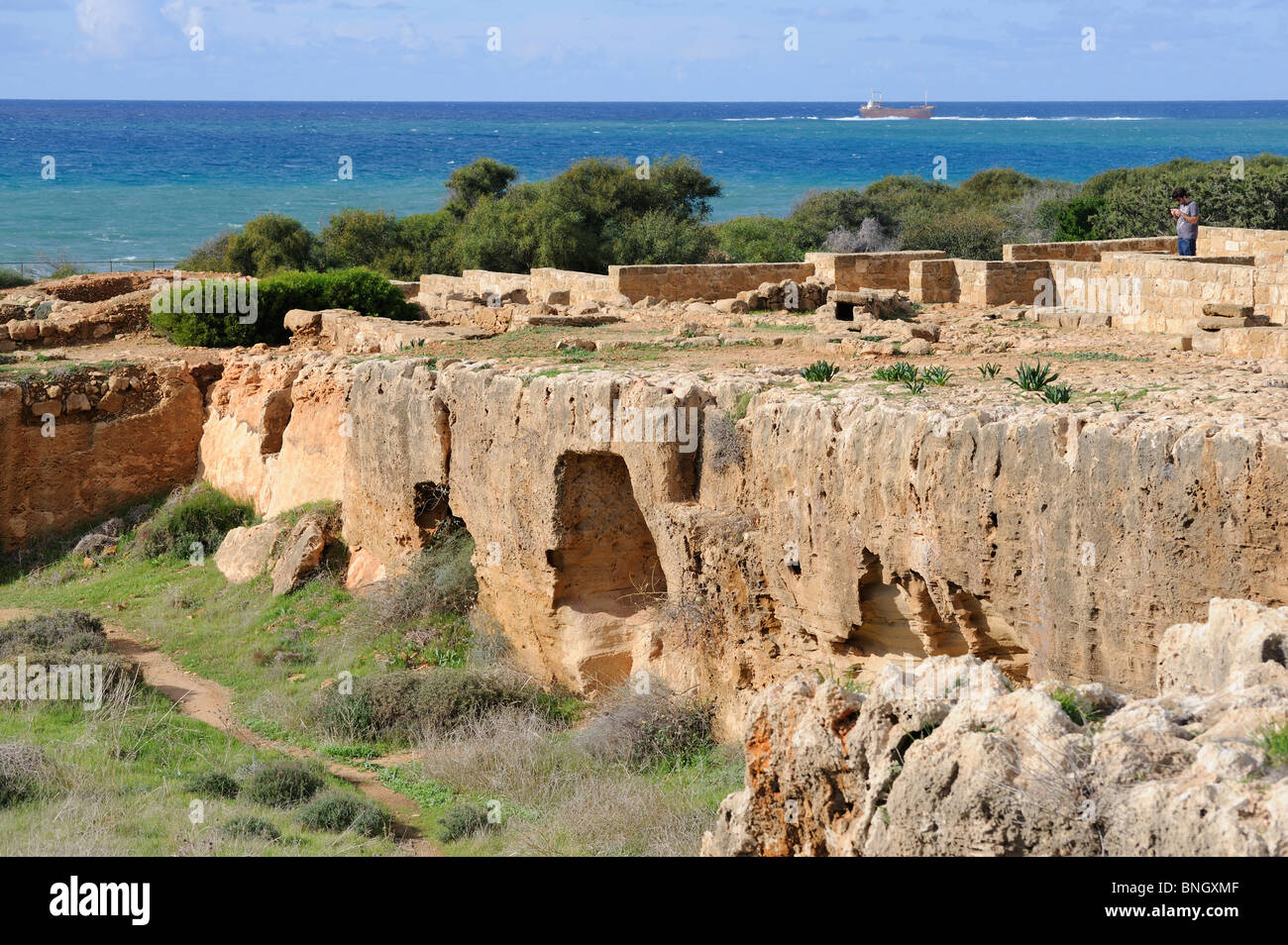 Tombs of the Kings are an early necropolis in Paphos Cyprus burial ...