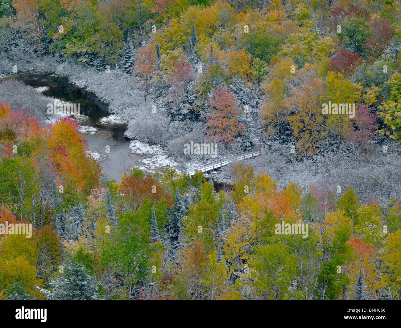 Fall color porcupine mountains state park hi-res stock photography and ...