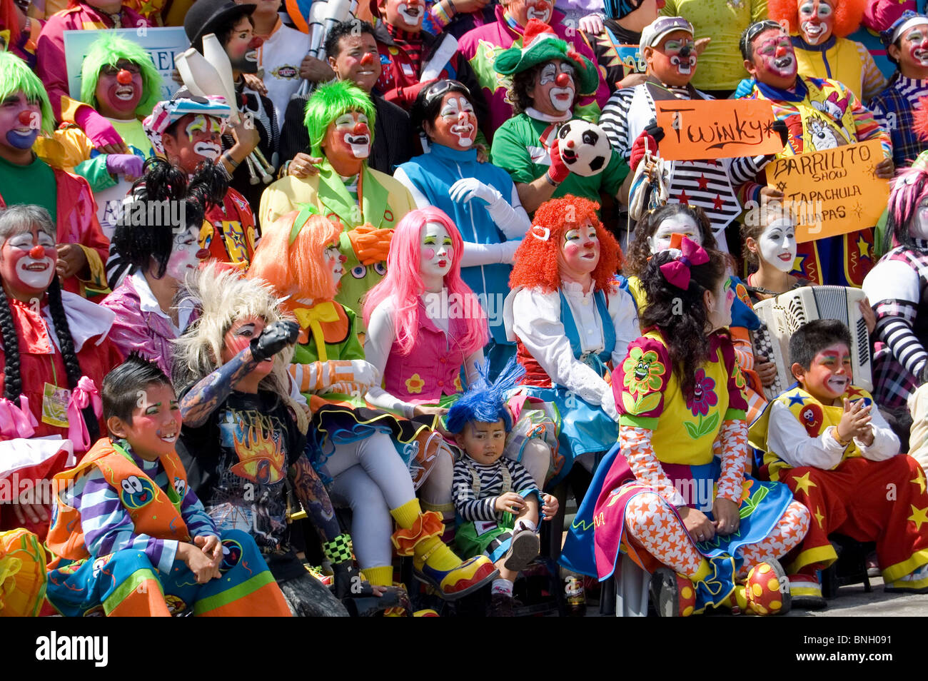 Clown parade in mexico city hi-res stock photography and images - Alamy
