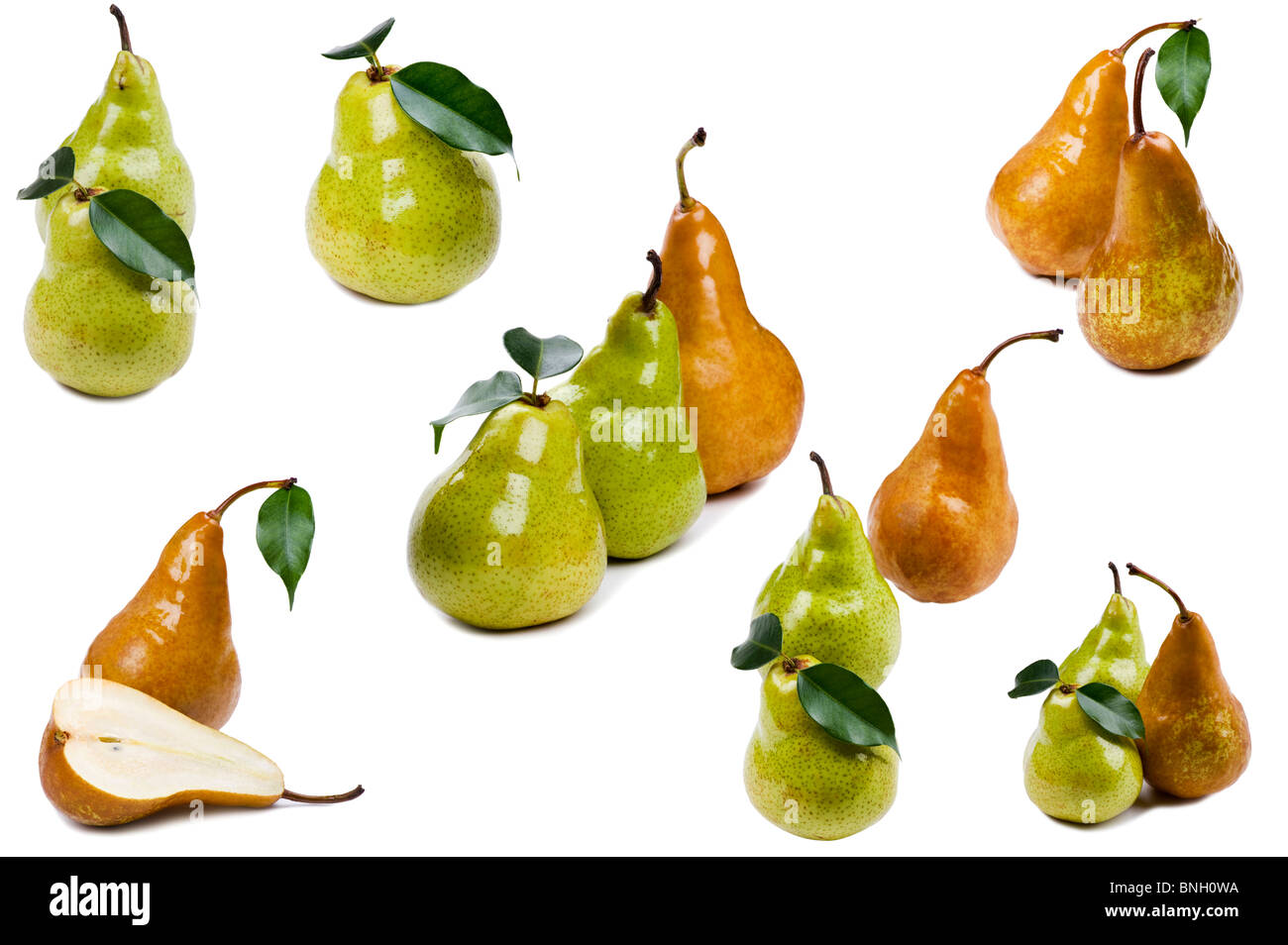 object on white - food pear close up Stock Photo - Alamy