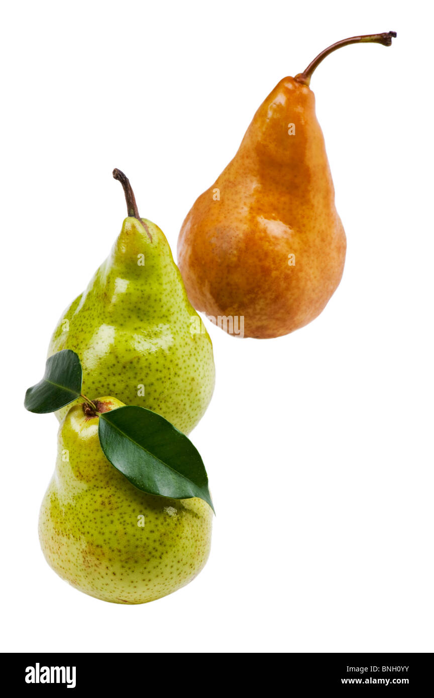 object on white - food pear close up Stock Photo - Alamy