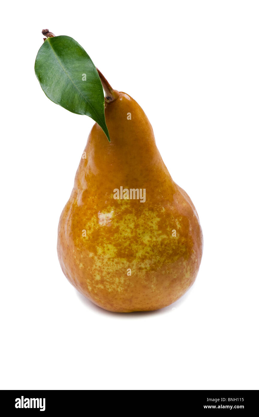 object on white - food pear close up Stock Photo - Alamy