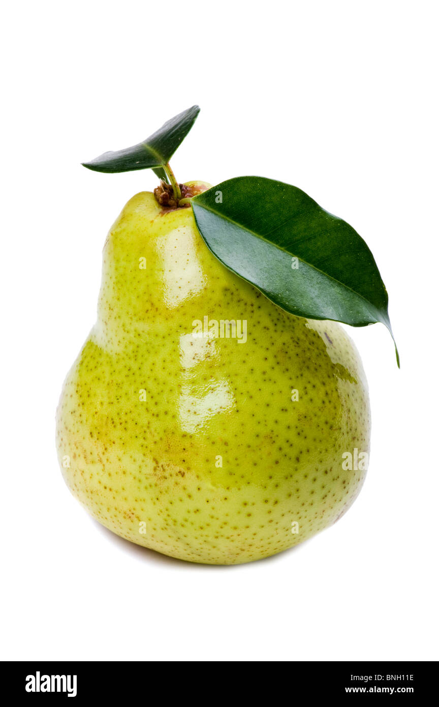 object on white - food pear close up Stock Photo - Alamy