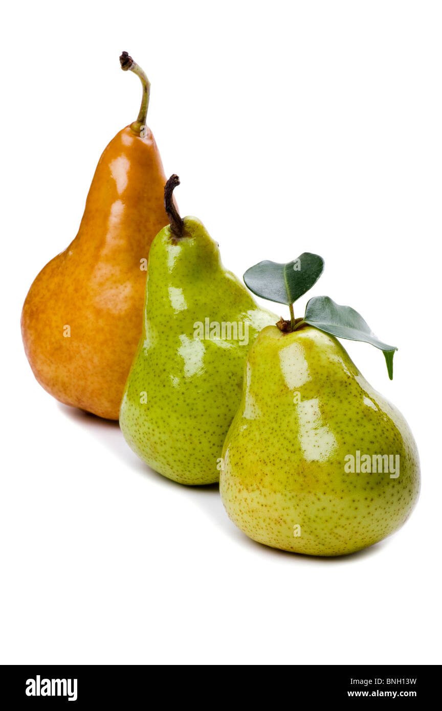 object on white - food pear close up Stock Photo - Alamy